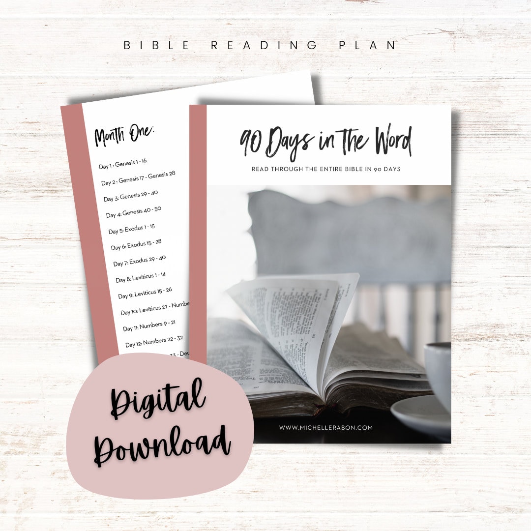 90 Day Bible Reading Plan Digital PDF Instant Download - Etsy