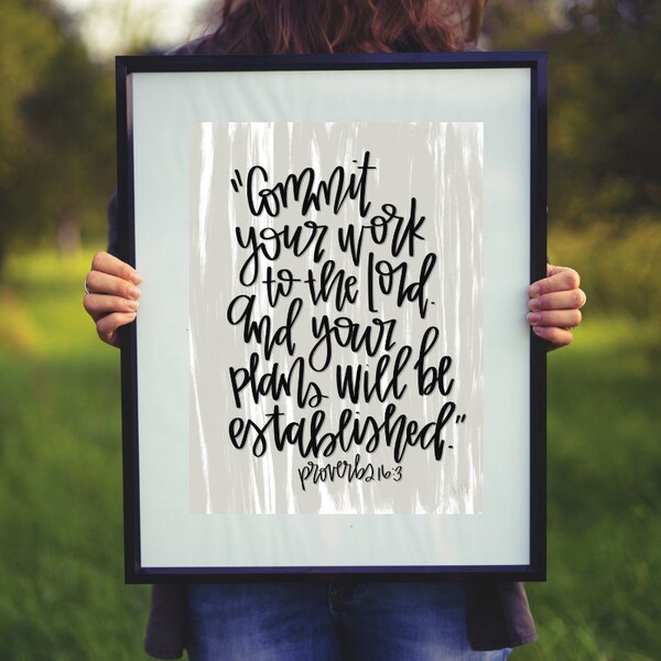 Proverbs 16 3 - Etsy