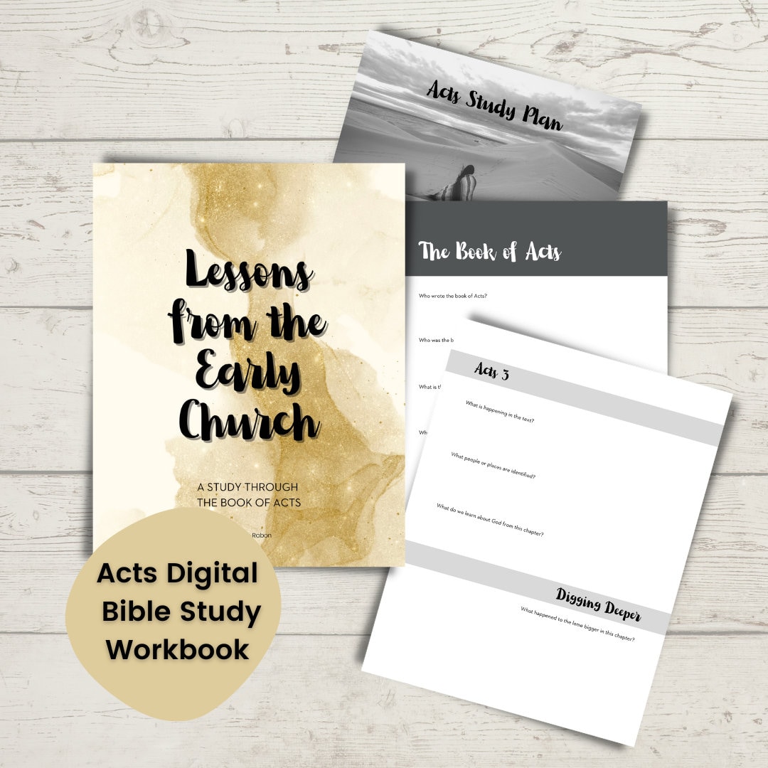 Acts PDF Bible Study Workbook - Etsy