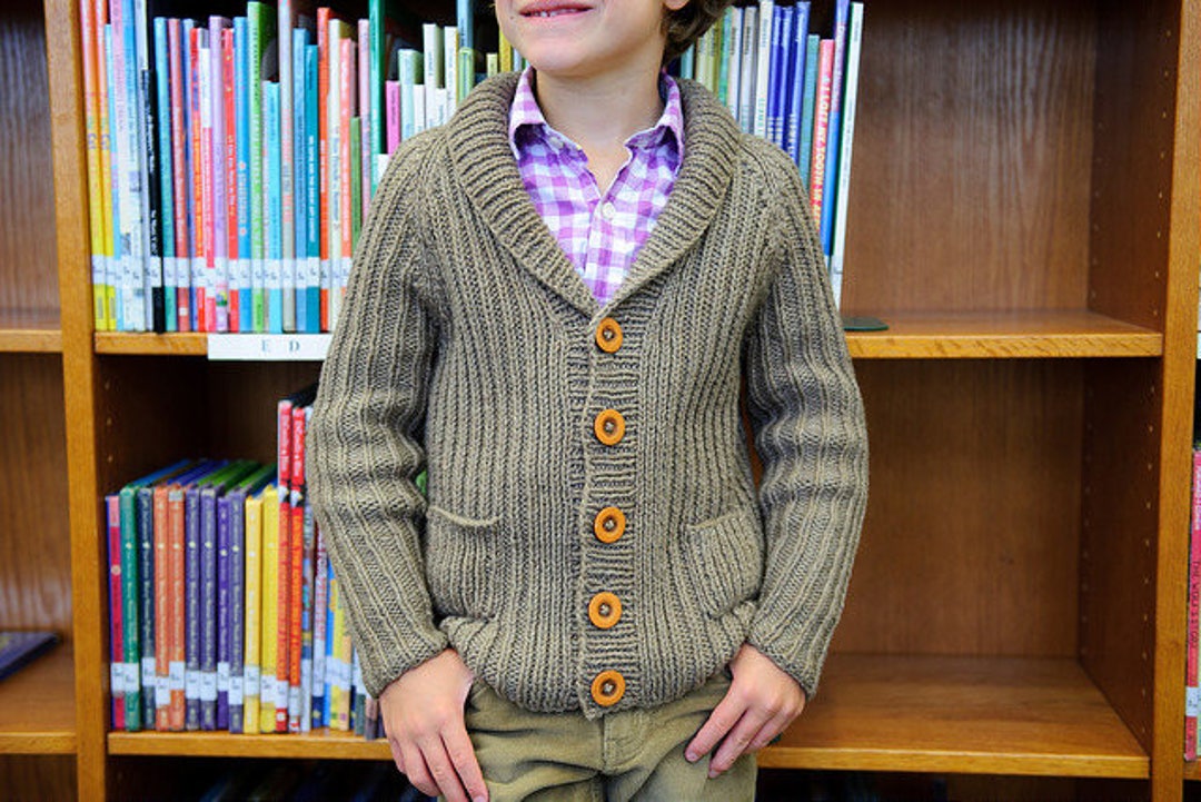 Make Your Own Library Cardigan (DIGITAL KNITTING PATTERN) Baby Toddler ...