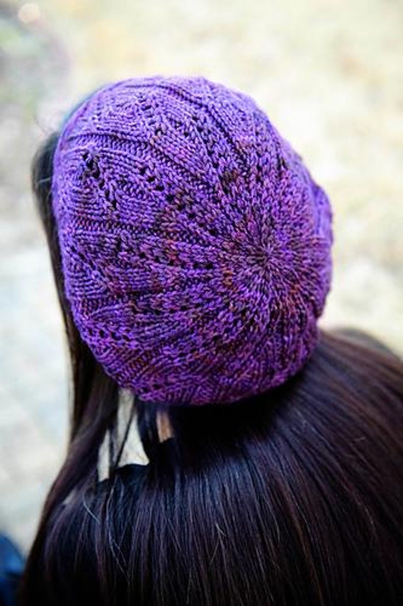 Make Your Own Twisty Violet Cap (DIGITAL KNITTING PATTERN) for Women ...