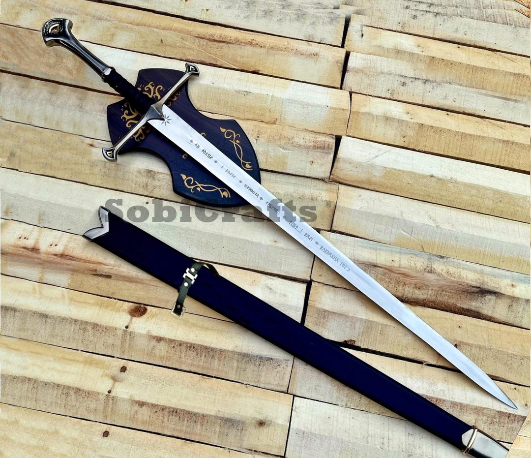 Anduril Sword of Narsil Reforged From Shards Sword of King From Famous ...