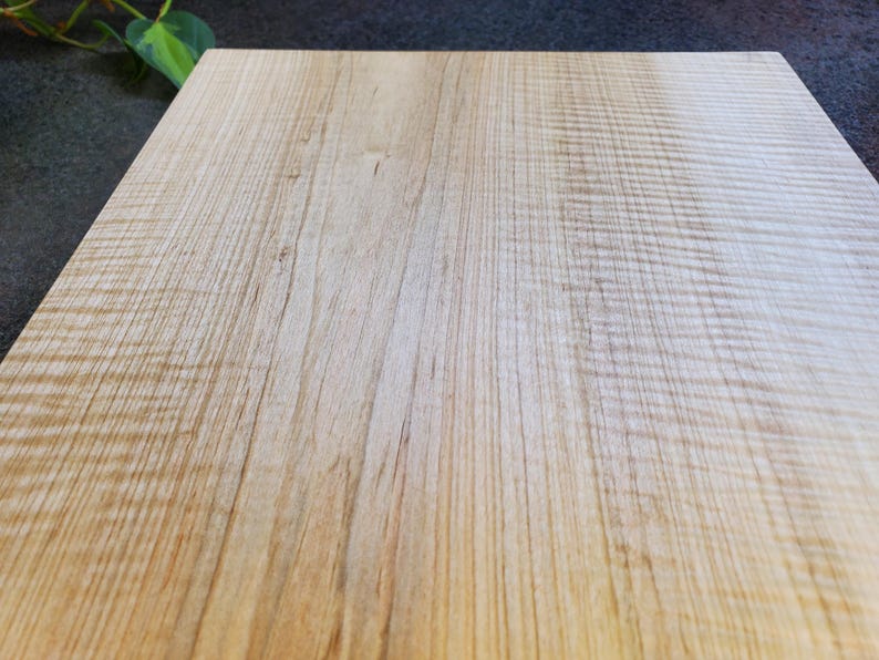 Solid One-piece Curly Maple Tiger Stripe Serving Tray, Cutting ...