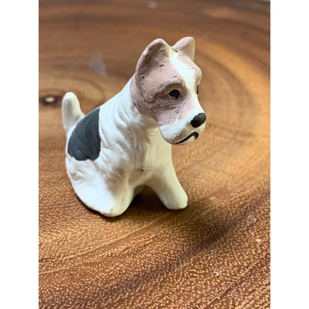 Ceramic Jack Russell Terrier Dog Figurine Hand-painted Collectible ...