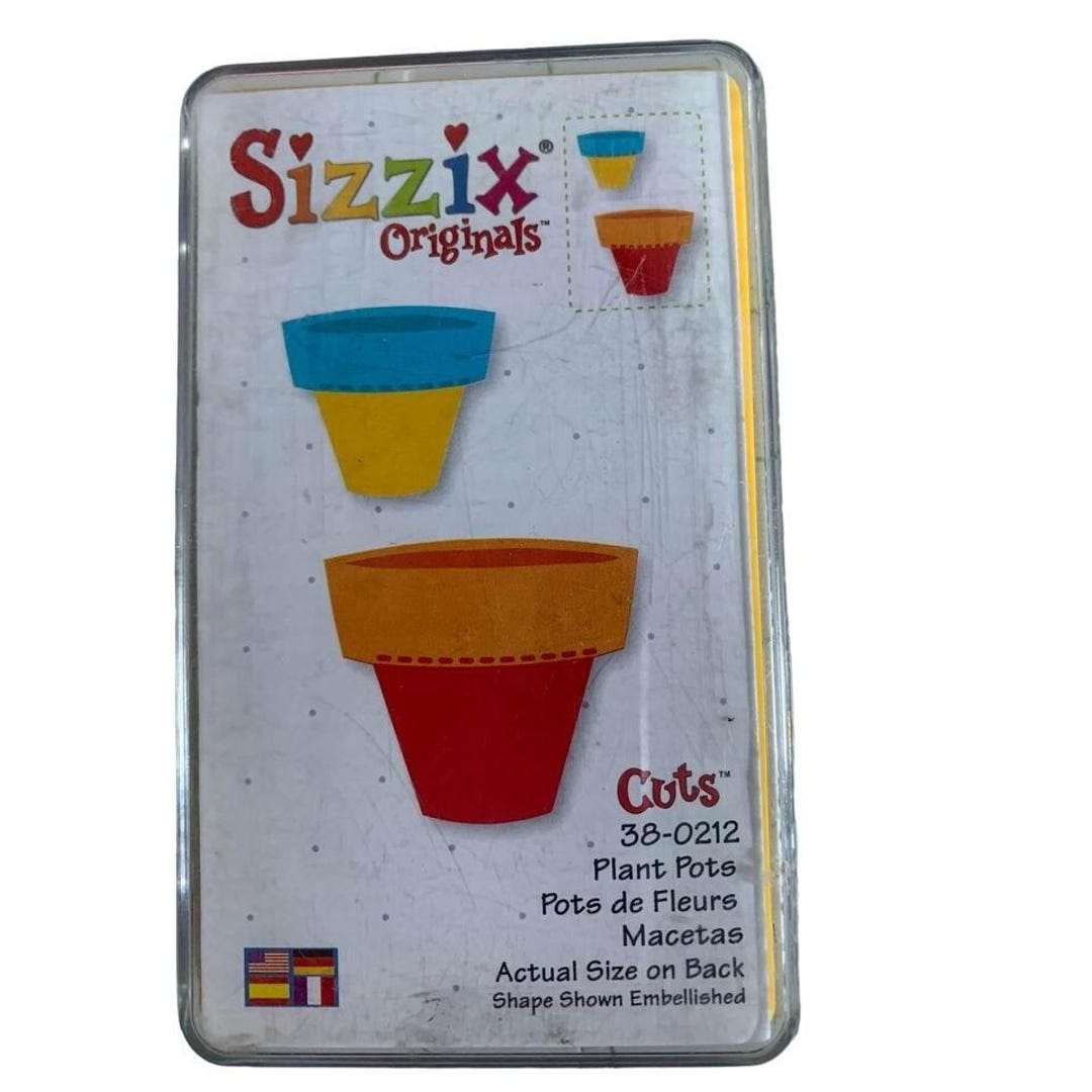 Sizzix Plant Pots Die Scrapbooking Crafting Embellishment Two Sizes 1. ...