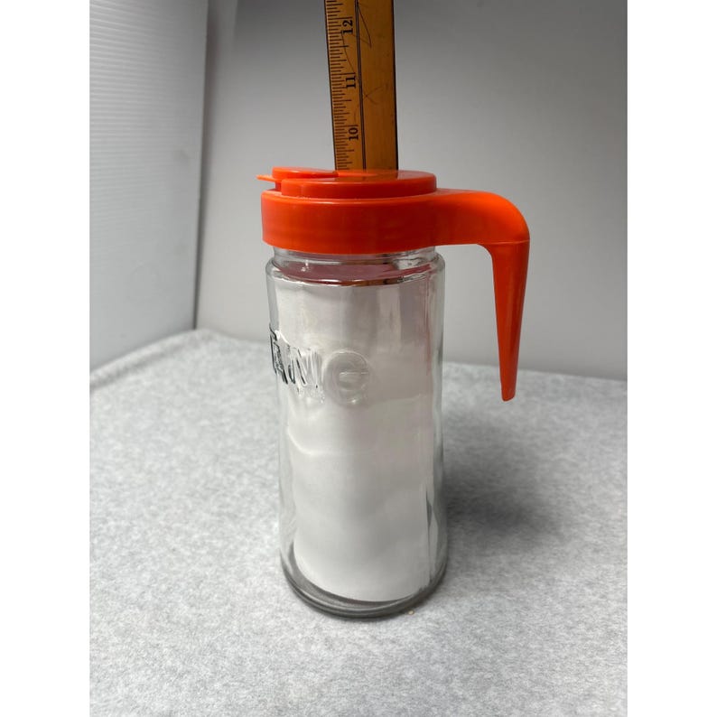 Vintage 1970s Tang Glass Jar With Orange Plastic Lid & Spout - Etsy
