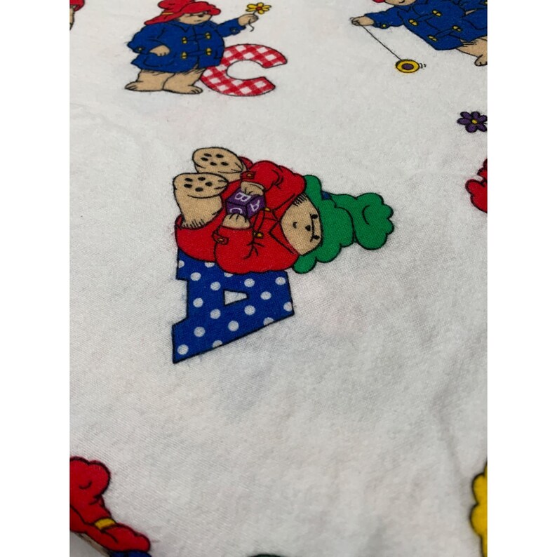 Paddington Bear Alphabet Flannel Fabric 1/2 Yard X 42" - Etsy