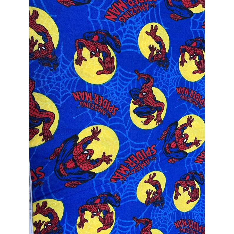 Marvel Spider-man Comic Book Fabric Crafting & Sewing Material 1 Yard ...