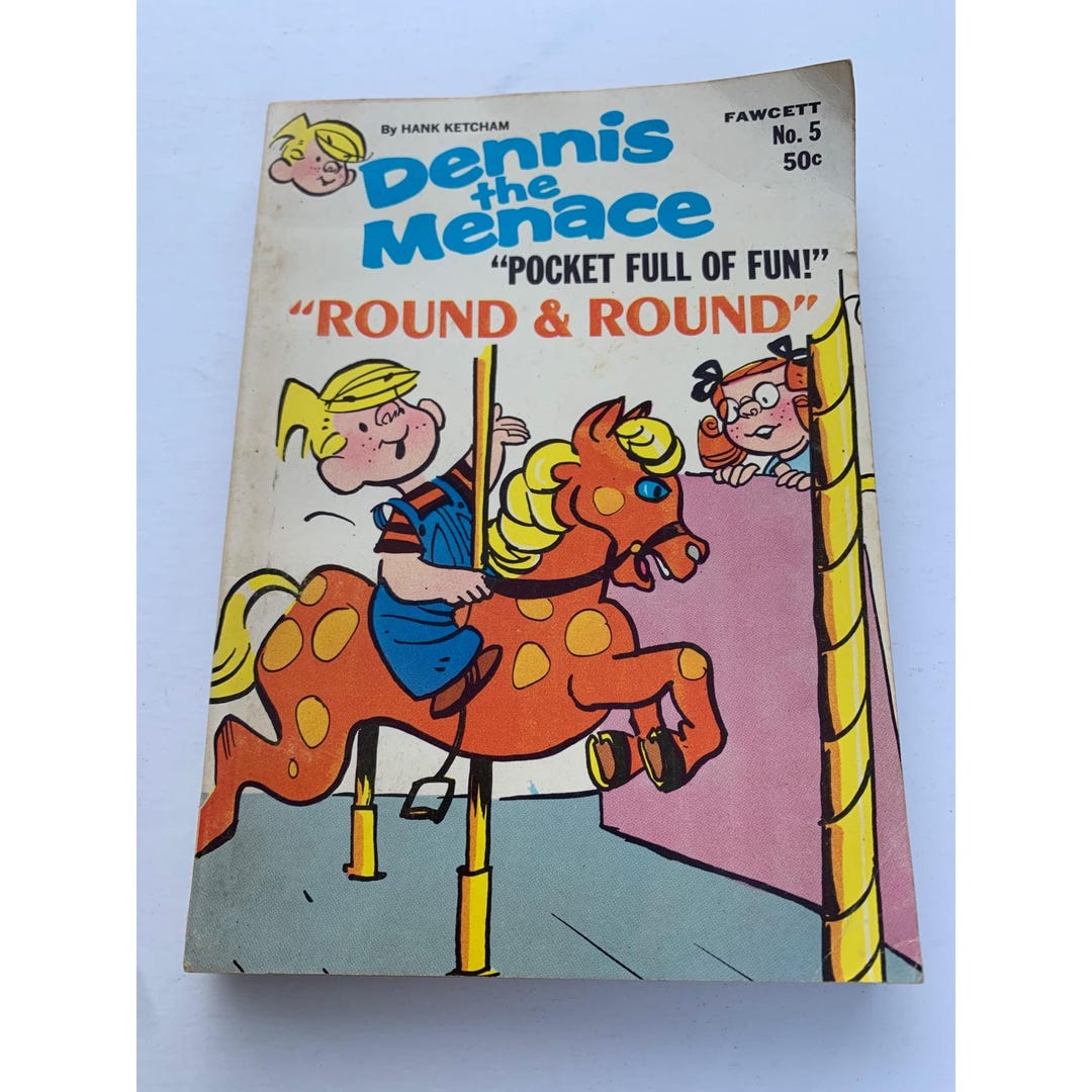 Dennis the Menace "pocket Full of Fun" Round & Round Comic Book - Etsy