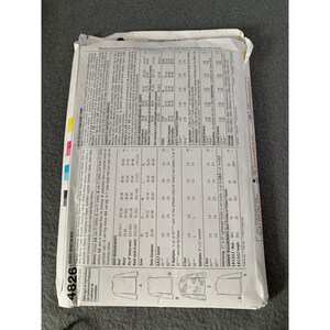 Simplicity Jacket Vest Sewing Pattern 4826 Size Xsmall Small Medium ...