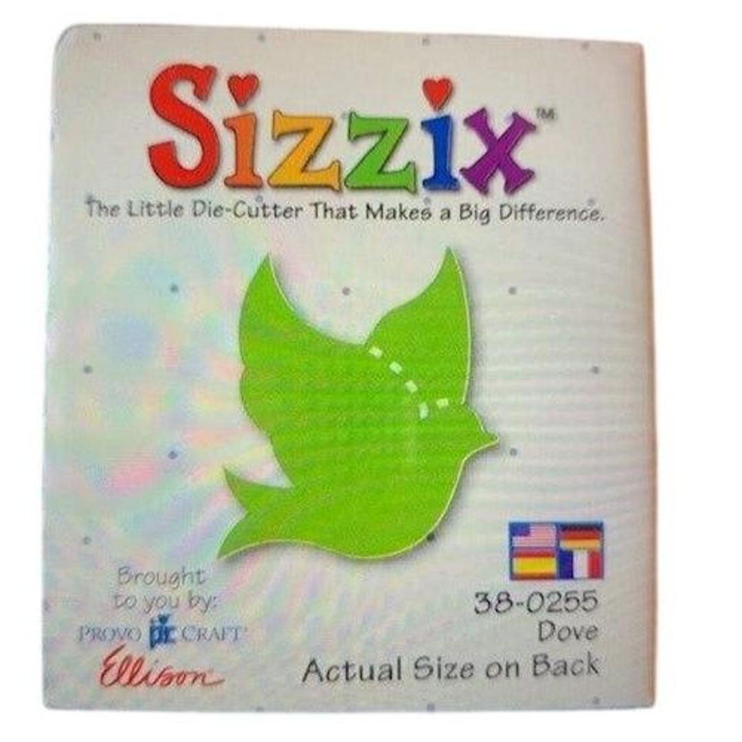 Sizzix Dove Small Die-cutter Embossing Template Ellison Art Crafting - Etsy