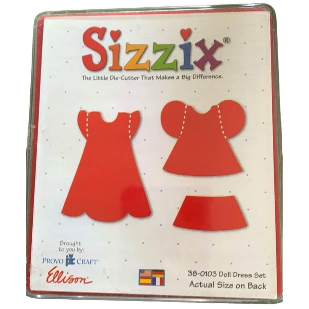 Sizzix Ellison Provo Craft 38-0103 Doll Dress Die Set for Crafting - Etsy