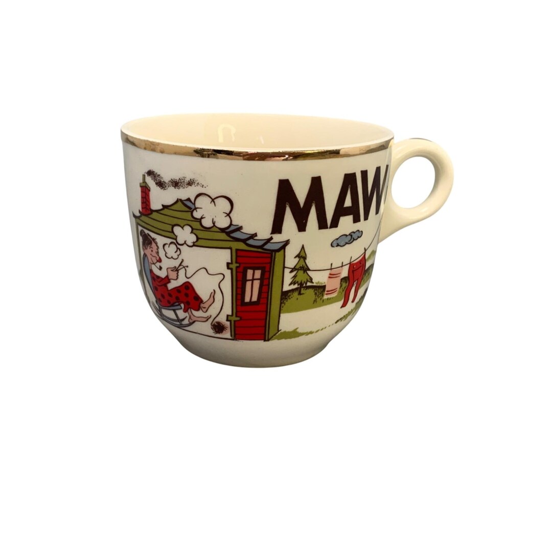 Vintage Kitschy Coffee Mug "maw Come Git Yar Coffee", Over Sized, 1960 ...