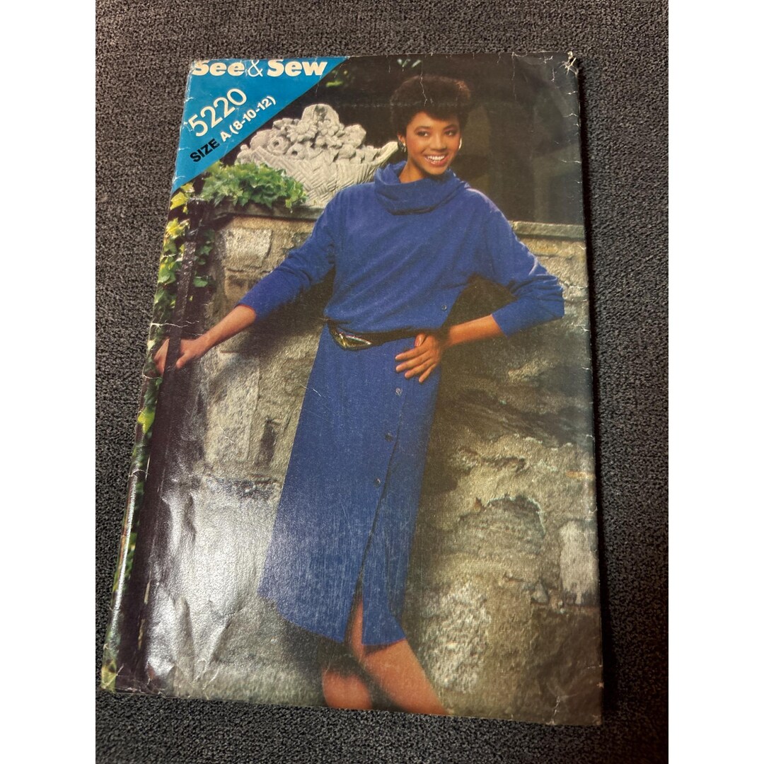 See & Sew 5220 Womens Dress Sewing Pattern Size 8-10-12 Uncut - Etsy