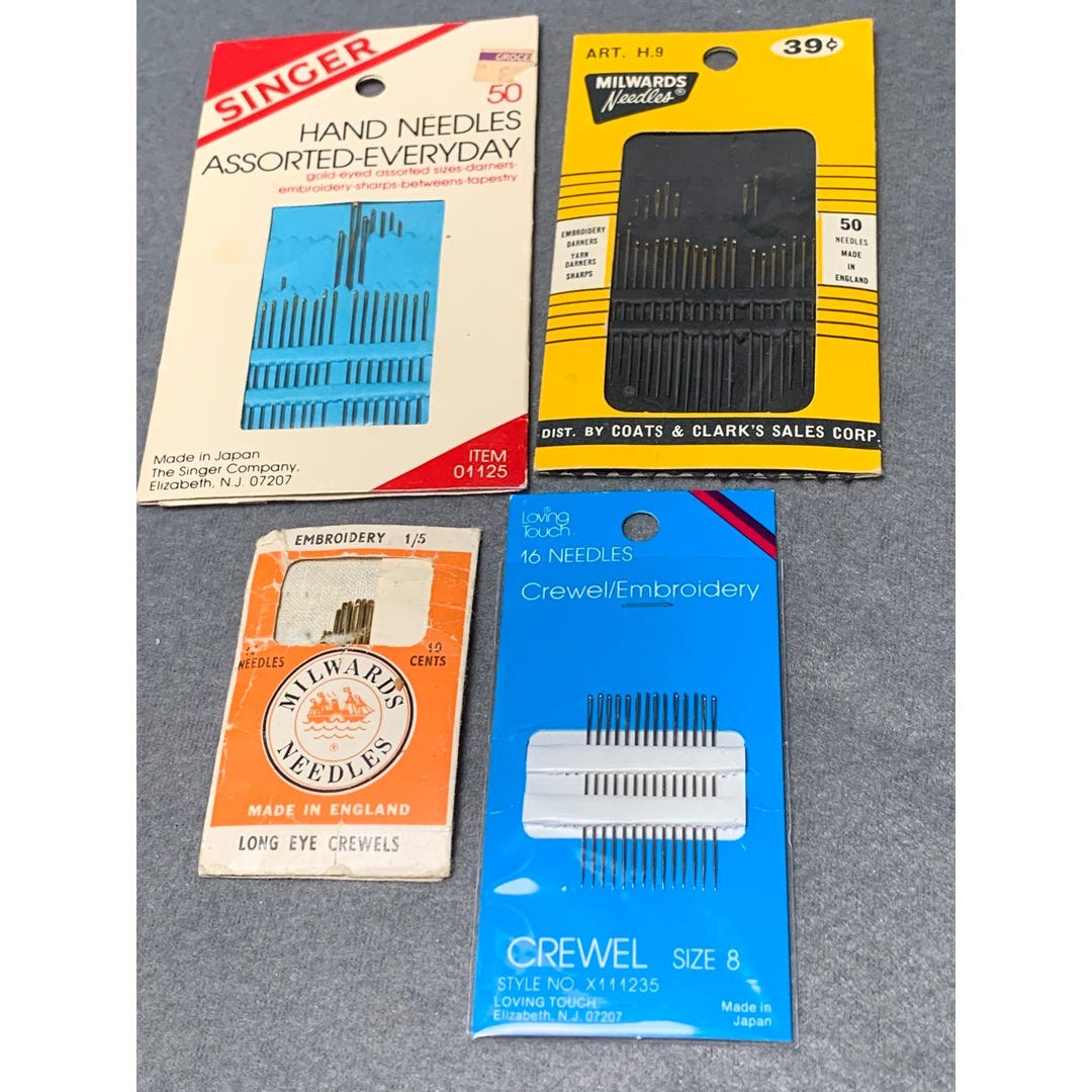 Vintage Assorted Sewing Needle Collection - Singer Milwards & Loving ...