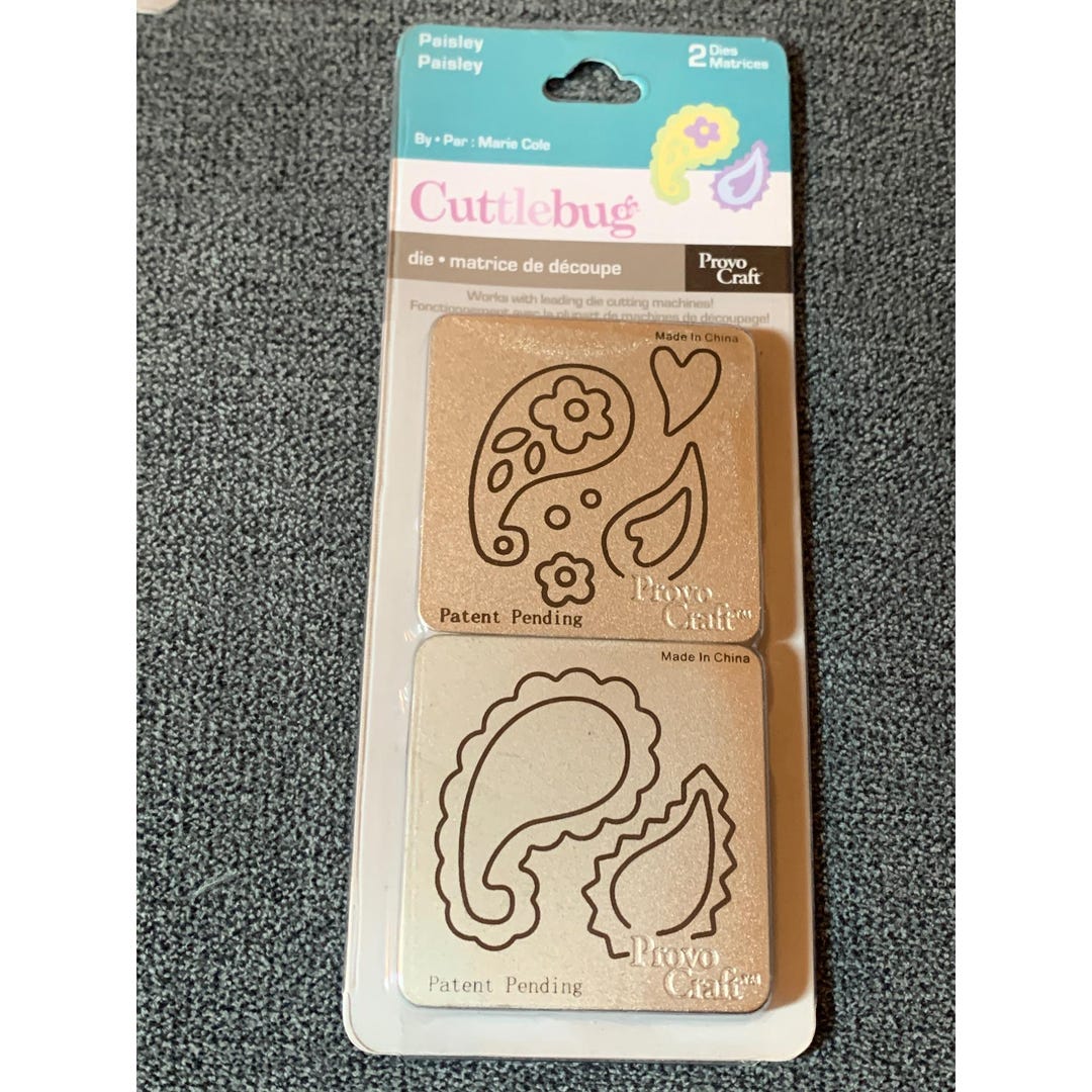 Provo Craft Cuttlebug Paisley Die Set by Marie Cole - New - Etsy