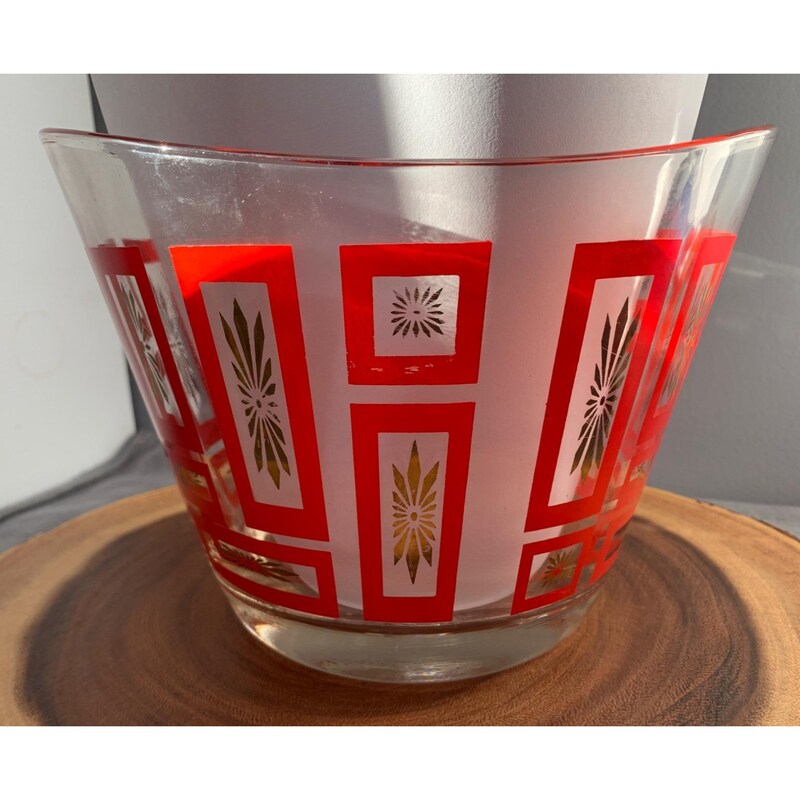 Red Atomic Bowl - Etsy