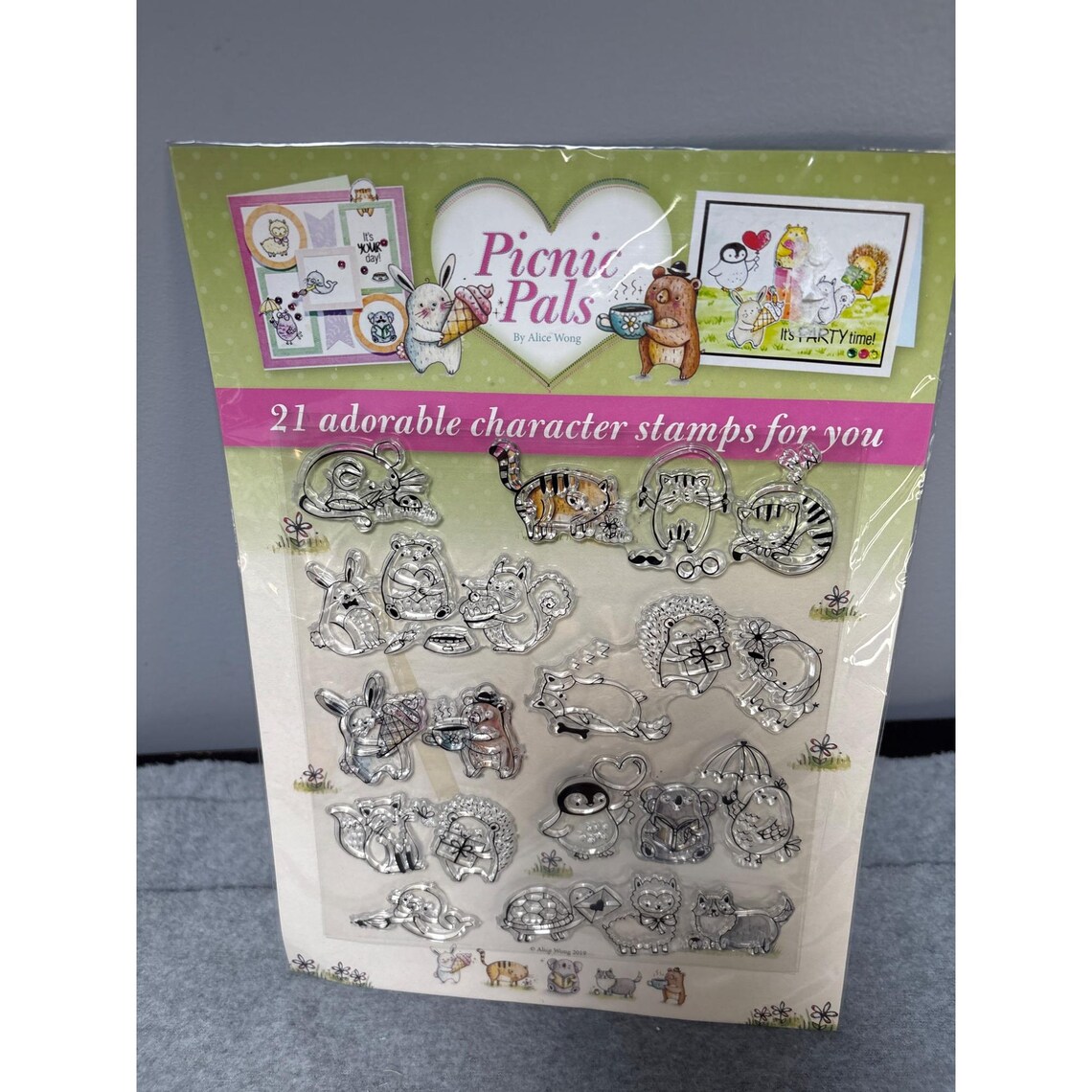 Picnic Pals Clear Stamps by Alice Wong for Scrapbooking & Crafting - Etsy