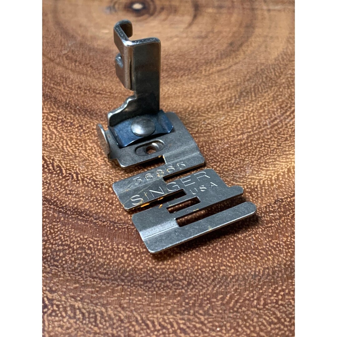 Vintage Singer Sewing Machine Edge Stitcher Foot Attachment Part No ...