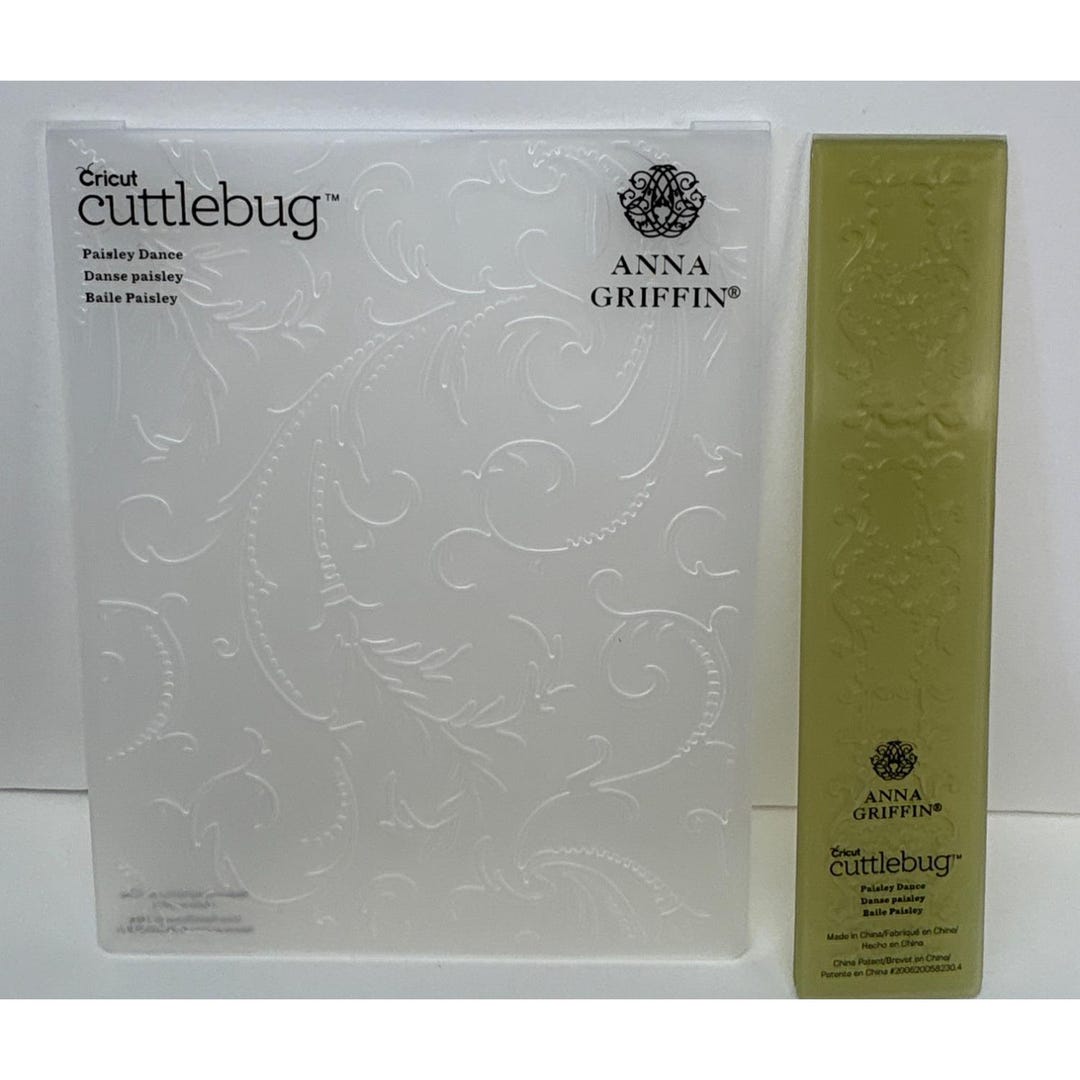 Anna Griffin Cricut Cuttlebug Paisley Dance Embossing Folder Border ...