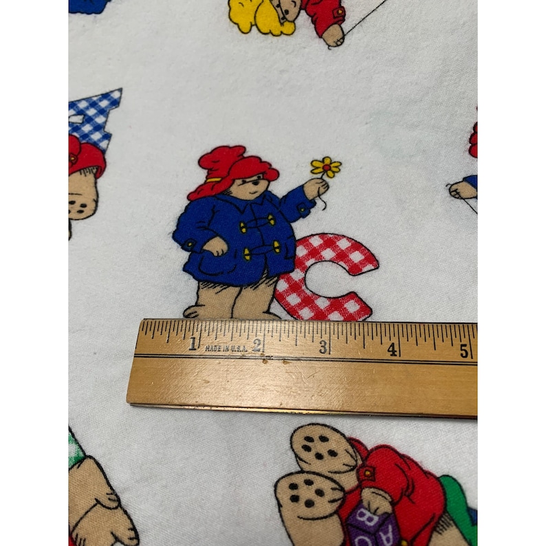 Paddington Bear Alphabet Flannel Fabric 1/2 Yard X 42" - Etsy