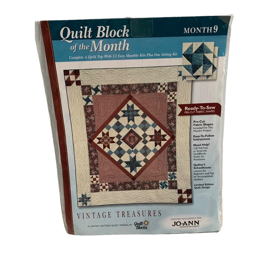 Vintage Treasures Perpetual Motion Quilt Block of the Month 9 by Joann ...