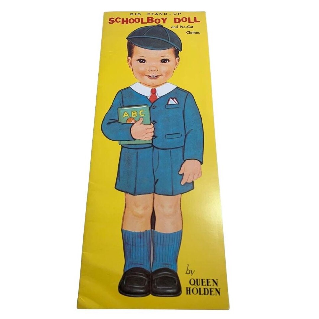 Big Stand up School Boy Paper Doll by Queen Holden 15” Vtg 1980s - Etsy