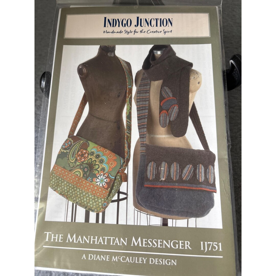 Indygo Junction Manhattan Messenger Bag Sewing Pattern IJ751 - Etsy