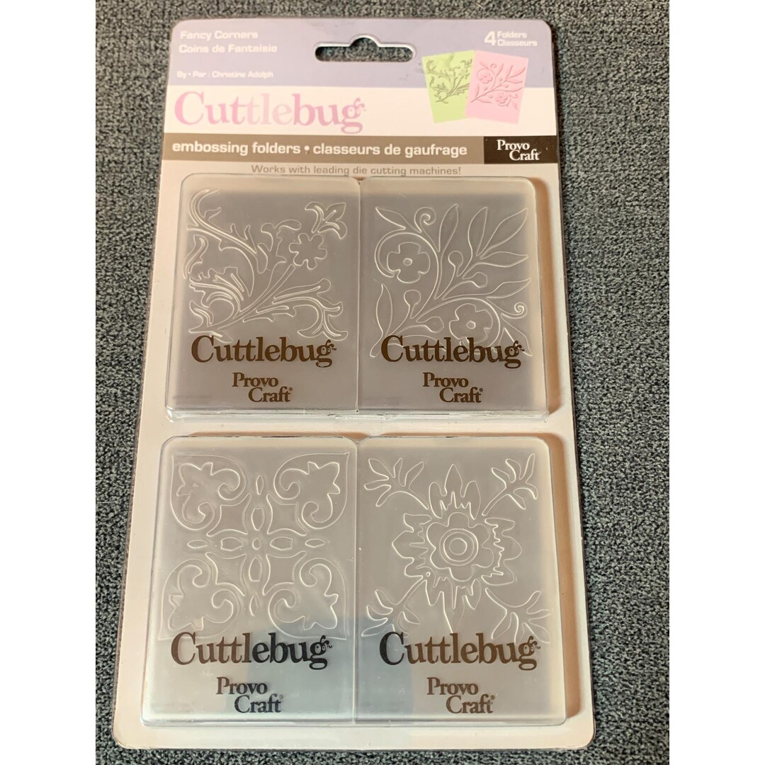 Cuttlebug Fancy Corners Embossing Folders by Christine Adolph for Die ...