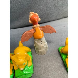 Vintage 1997 Burger King The Land Before Time Dinosaur Toys Set Of 5