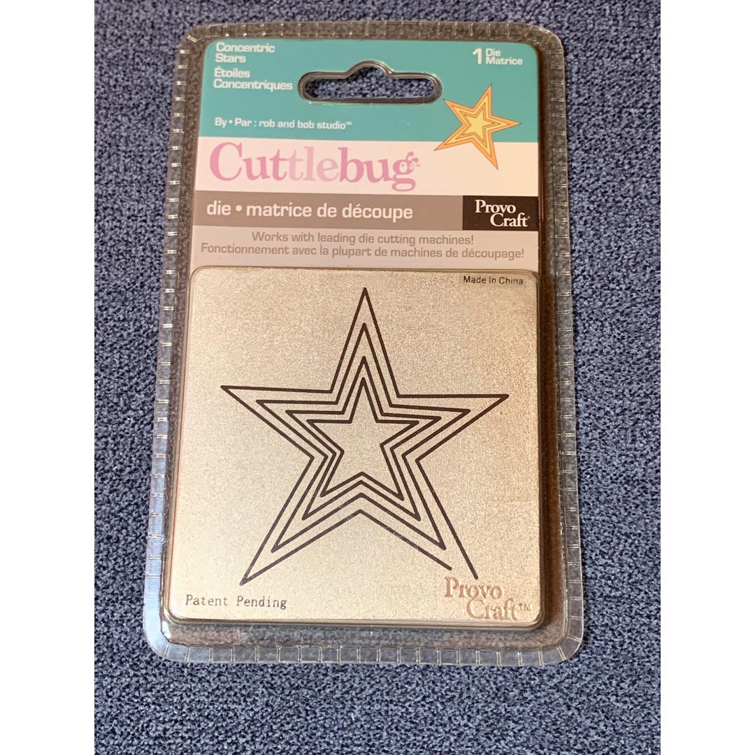 Cuttlebug Concentric Stars Die by Provo Craft - New - Etsy