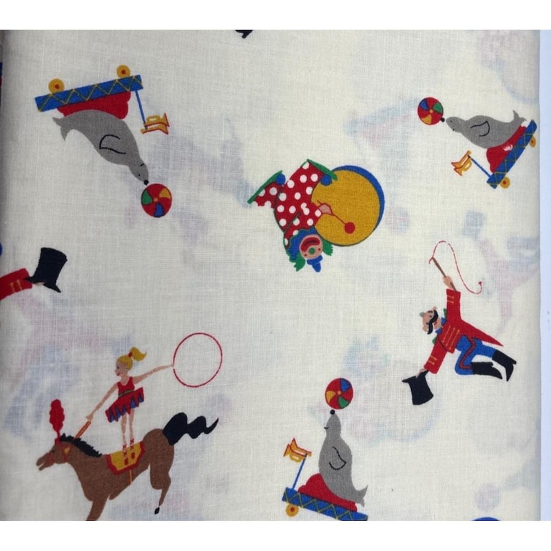 Clown Circus Print Fabric - Etsy