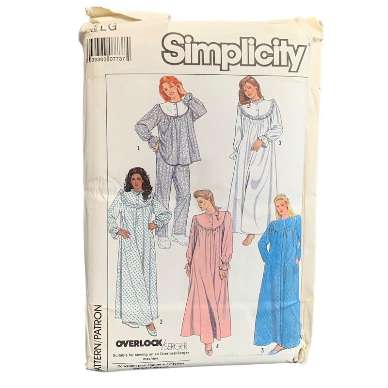 1980s Nightgown Patterns - Etsy