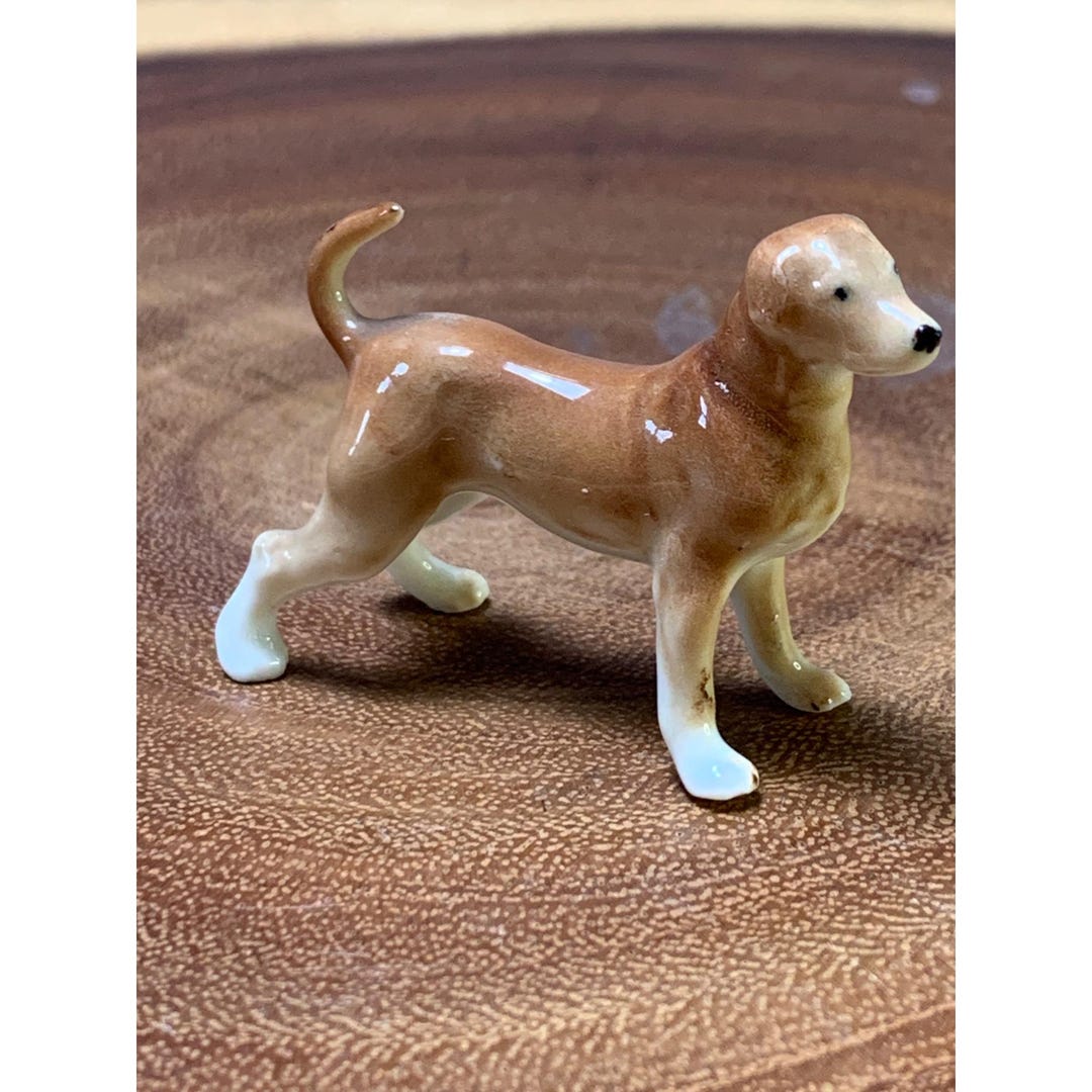 Vintage Japan Porcelain Dog Figurine - Etsy