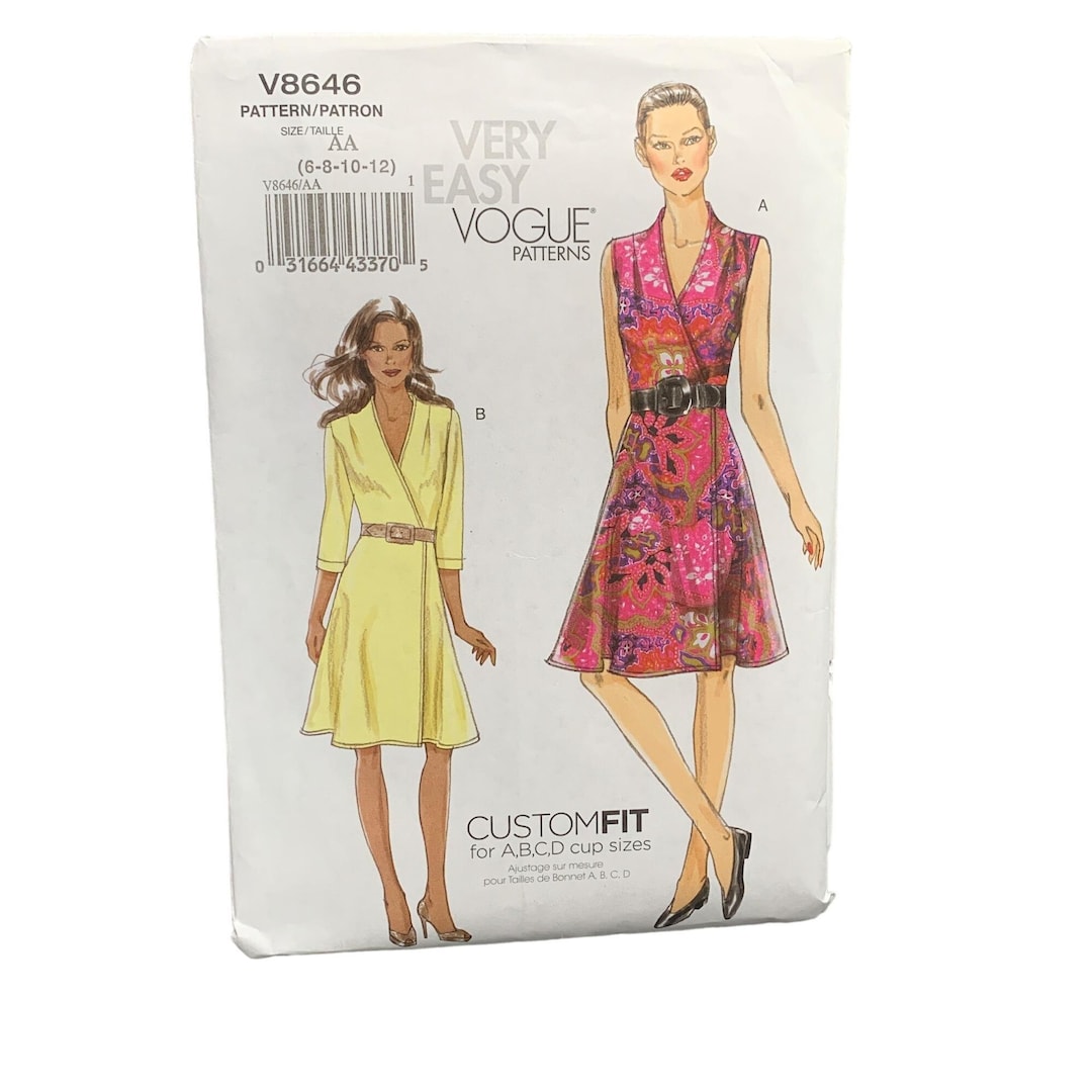 Vogue Patterns V8646 Fit Flare Dress Sewing Pattern Size 6-12 Easy ...