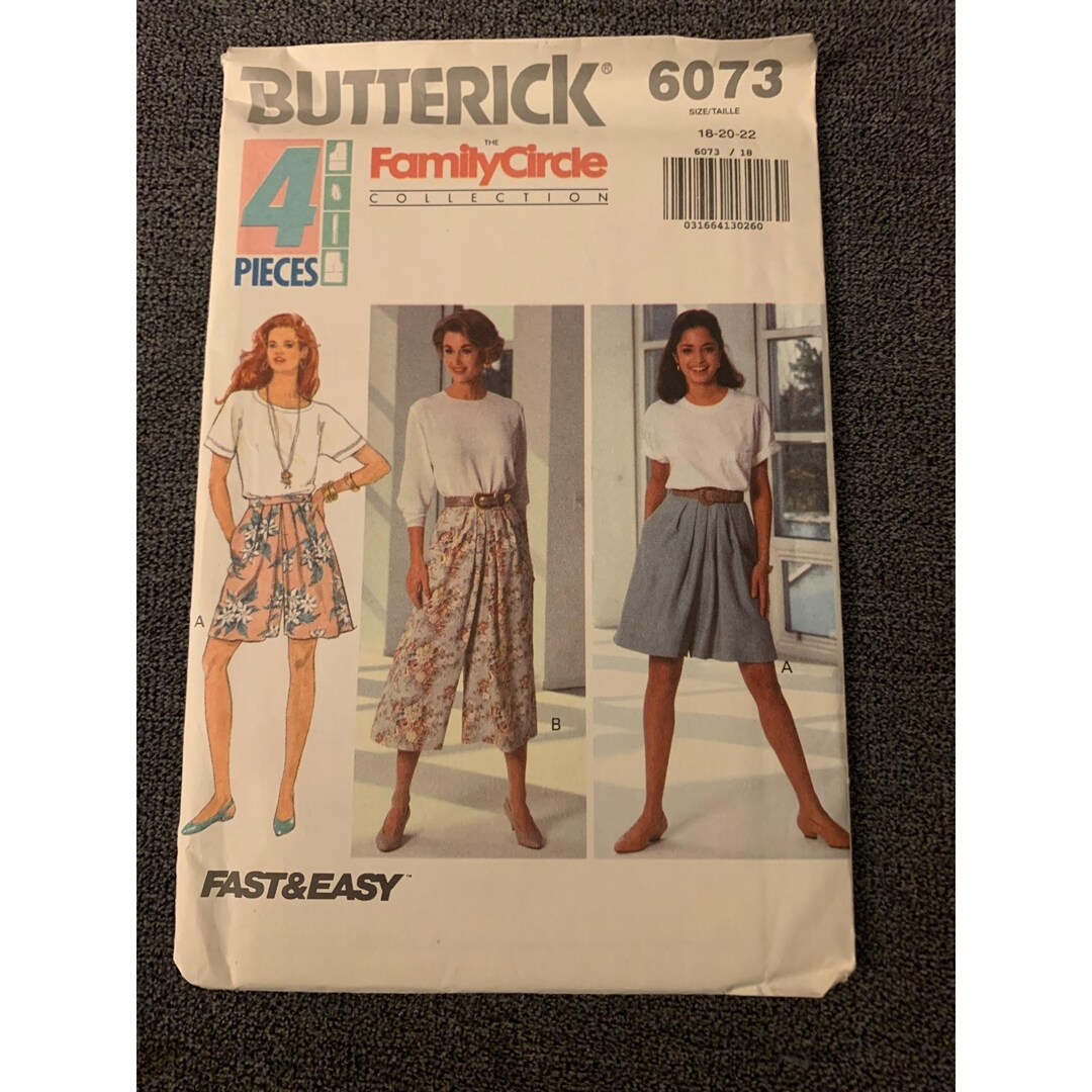 Butterick 6073 Skirt Sewing Pattern Size 18-20-22 Fast & Easy Uncut ...