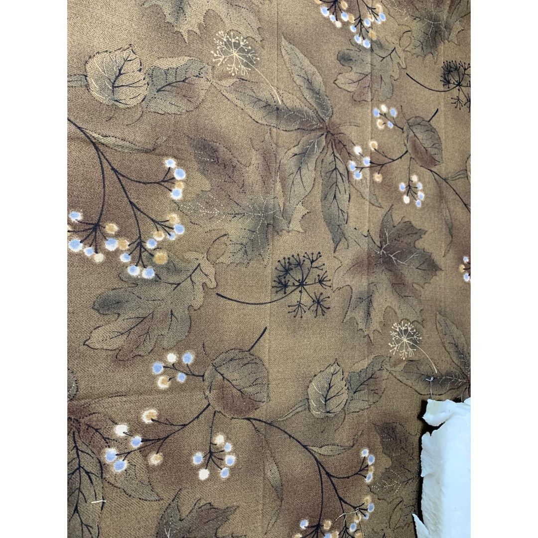 DS Selection Floral Print Fabric Fat Quarter Cotton Autumn Leaves ...