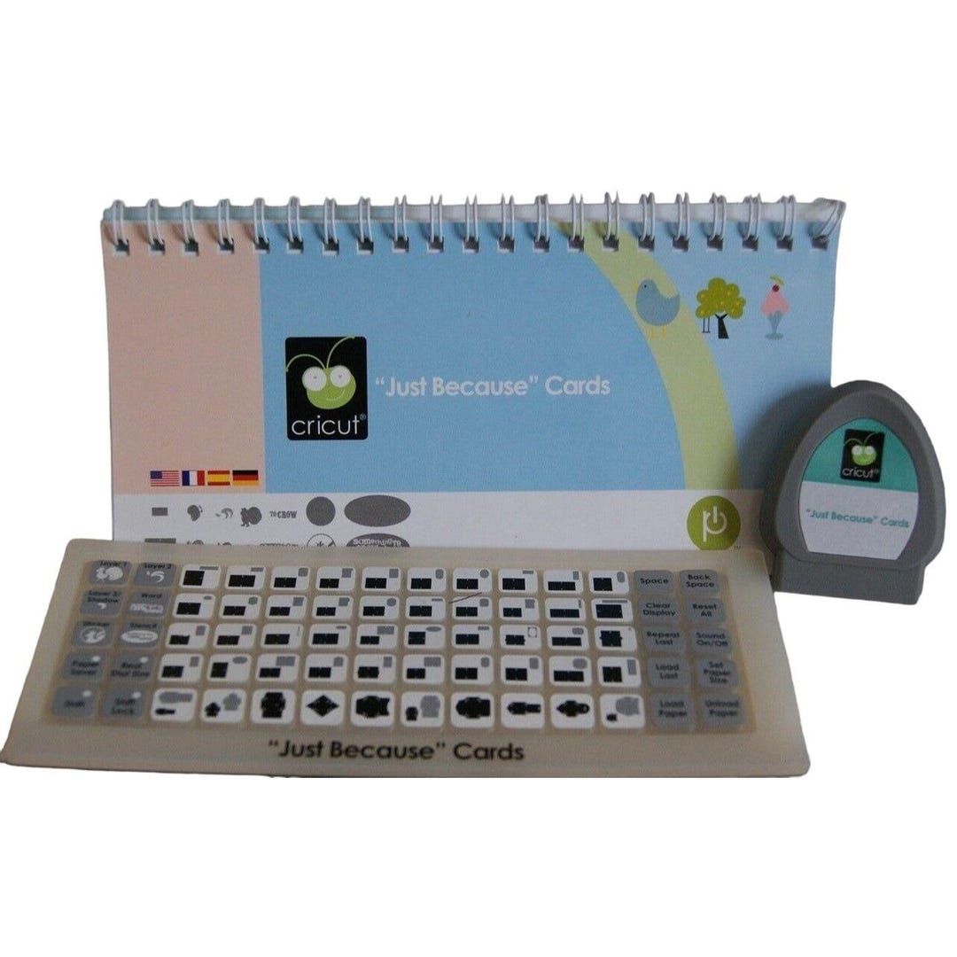 Cricut Just Because Cards Cartridge Overlay Booklet Set - Etsy