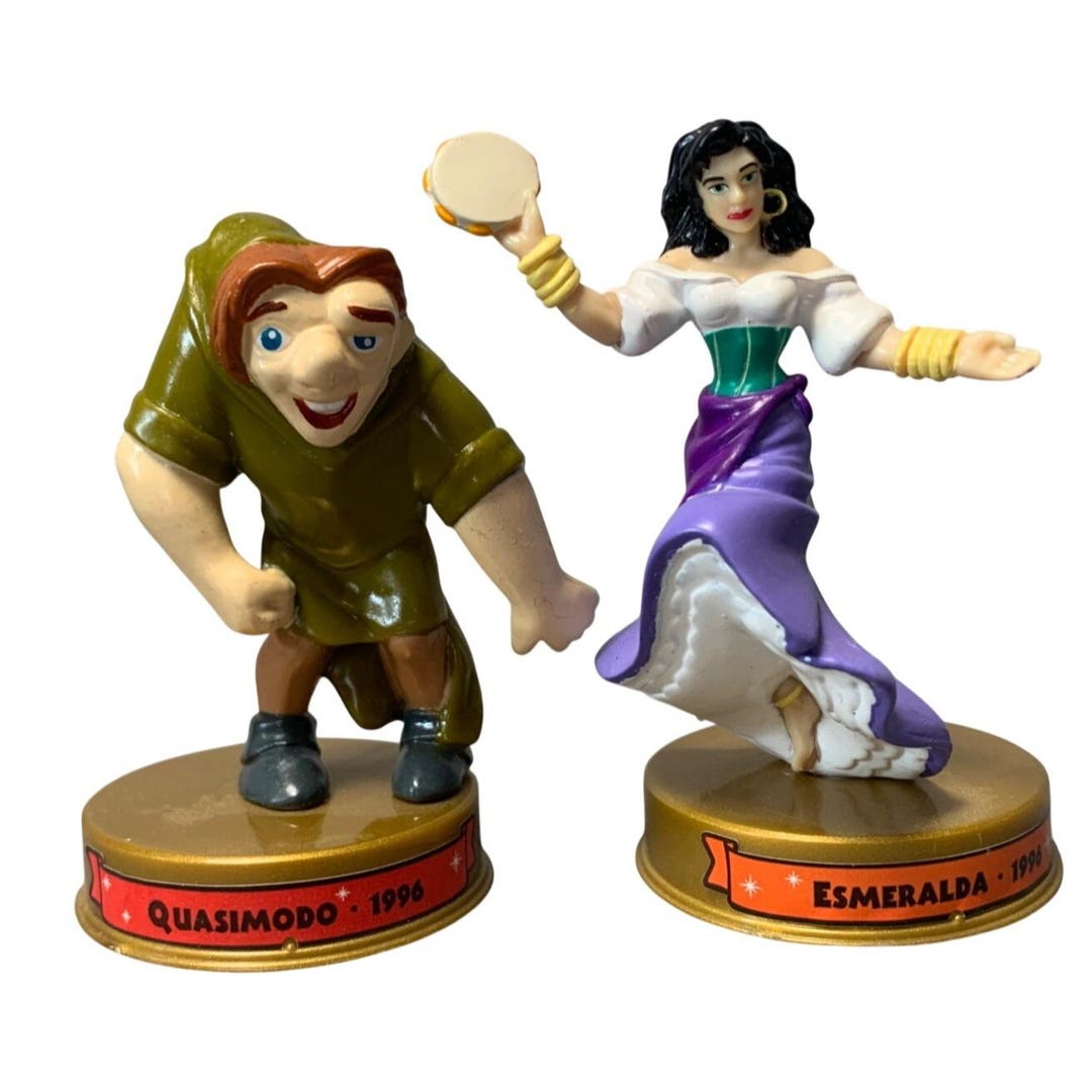 Vintage 1996 Mcdonalds Disney Quasimodo & Esmeralda Figures 100 Years ...