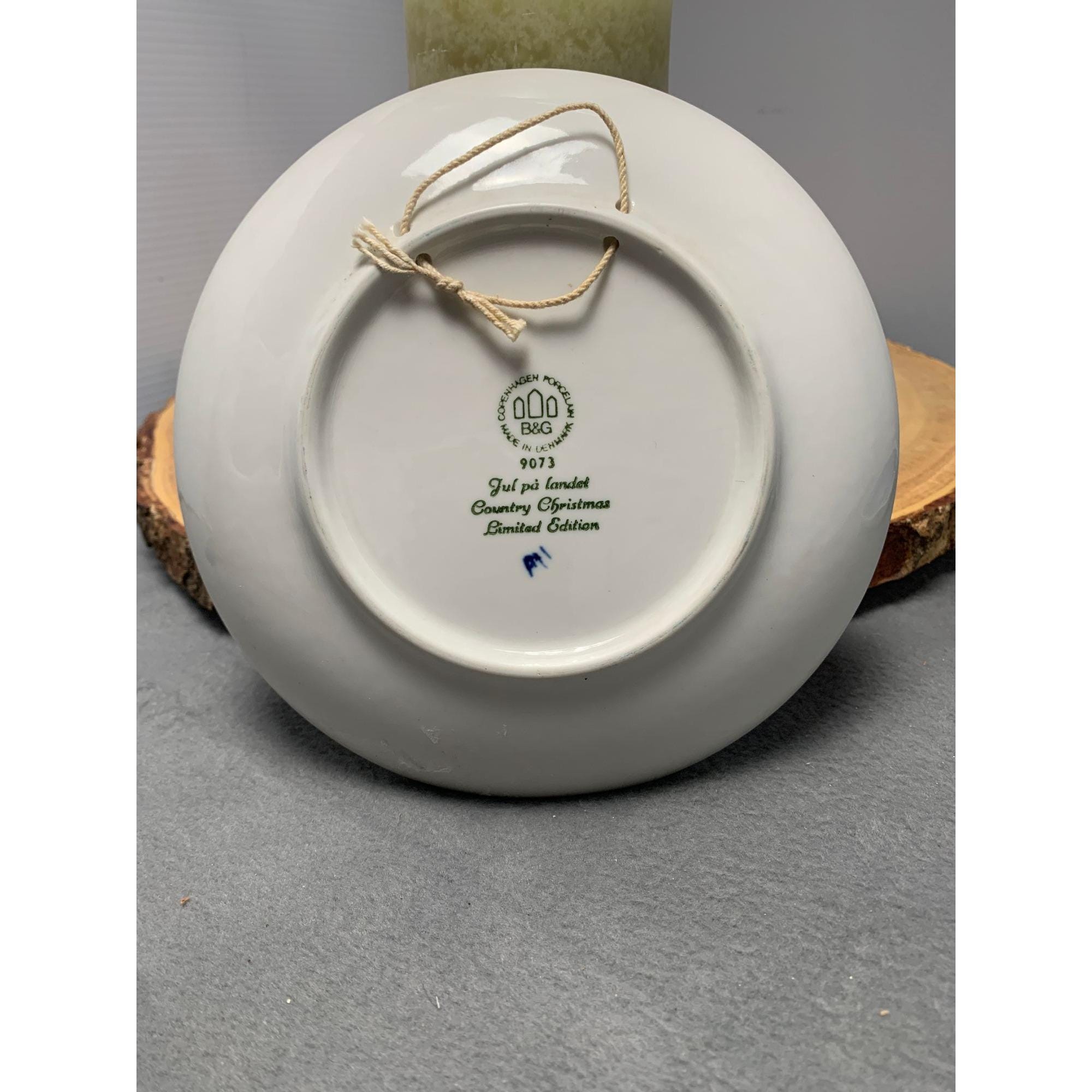 Bing & Grondahl 1973 Jule Aftera Christmas Plate 7" Porcelain ...