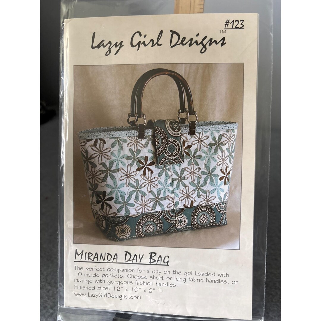 Lazy Girl Designs #123 Pattern Miranda Day Bag Purse Sewing Pattern - Etsy
