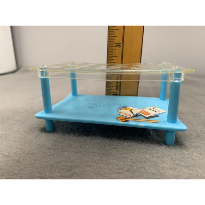Mattel Barbie 2000 Toy Miniature Coffee Table Clear Top Dollhouse - Etsy