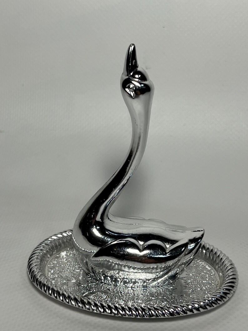 Silver Swan Ring Holder - Etsy