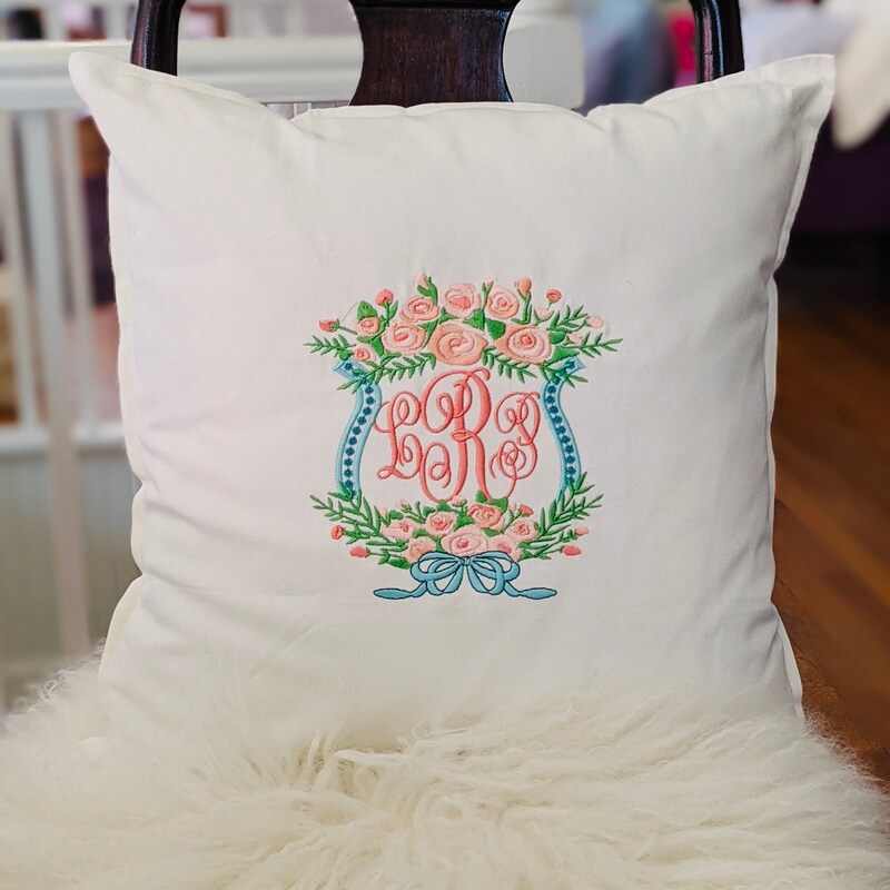 Monogram Pillow - Etsy
