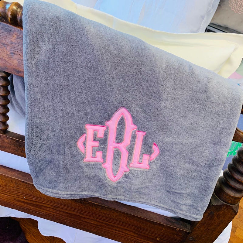 Monogrammed Blanket - Etsy
