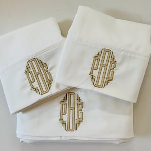 Monogrammed Sheet Set - Etsy