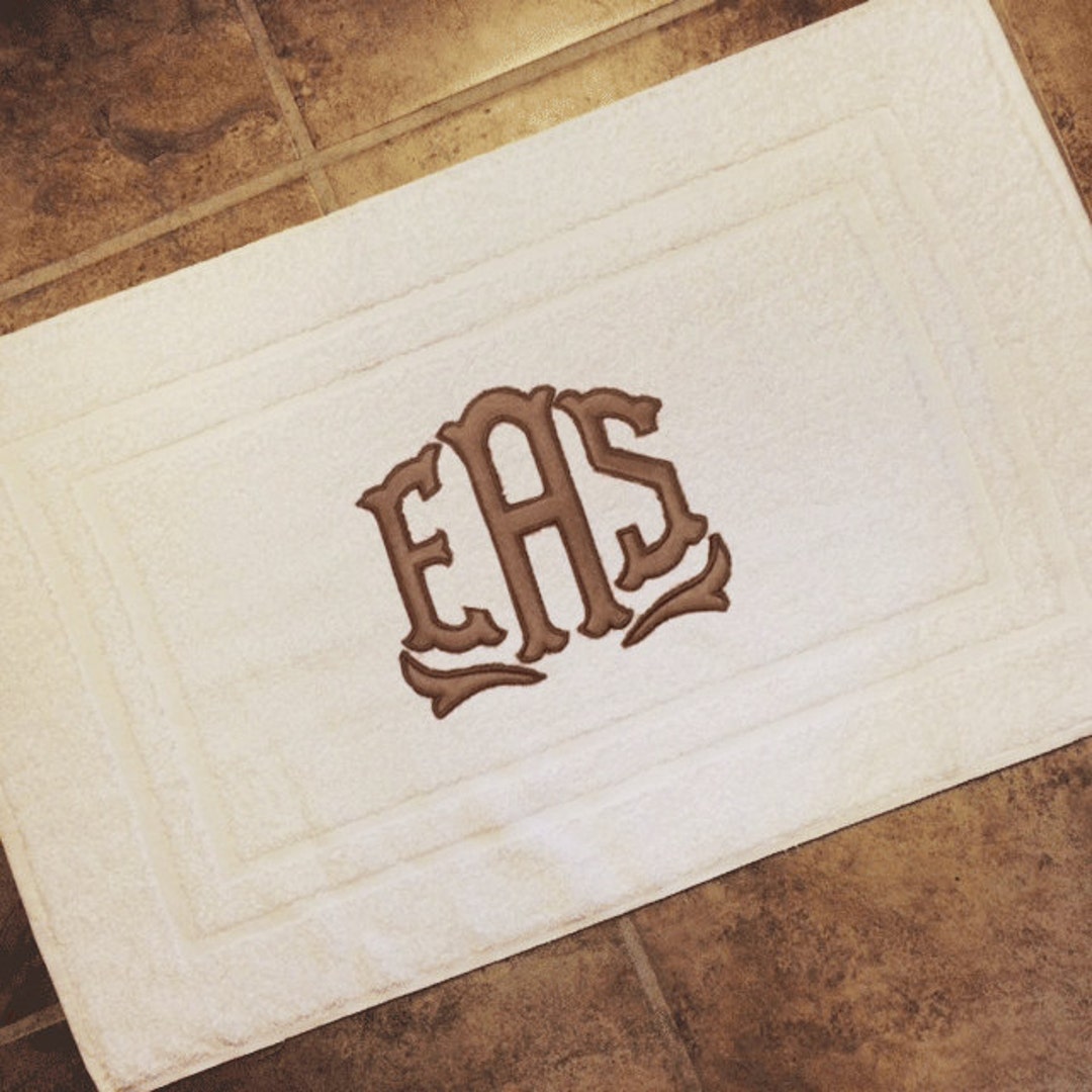 Applique Bath Mat - Etsy