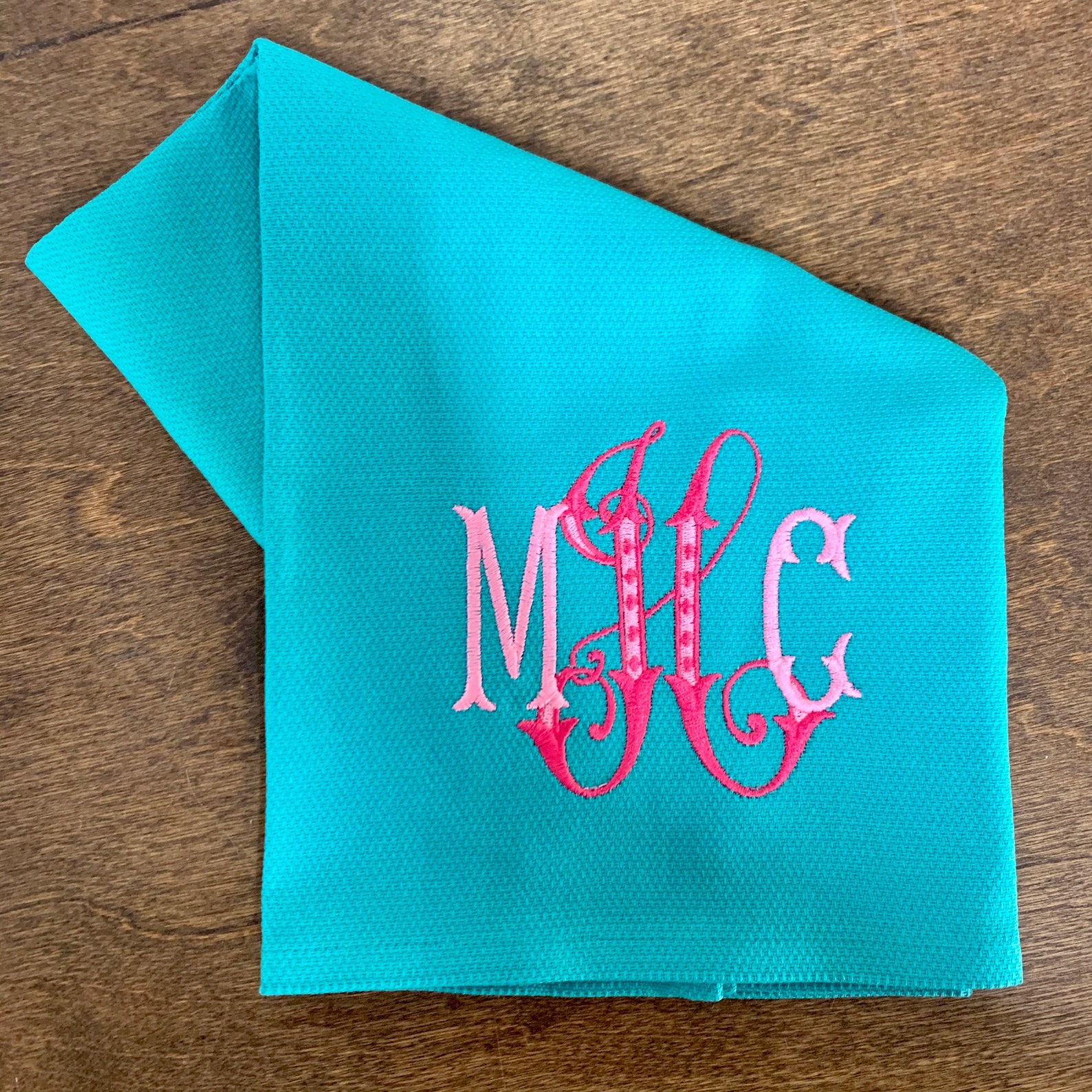 Monogrammed Cotton Color Hand Towel - Etsy