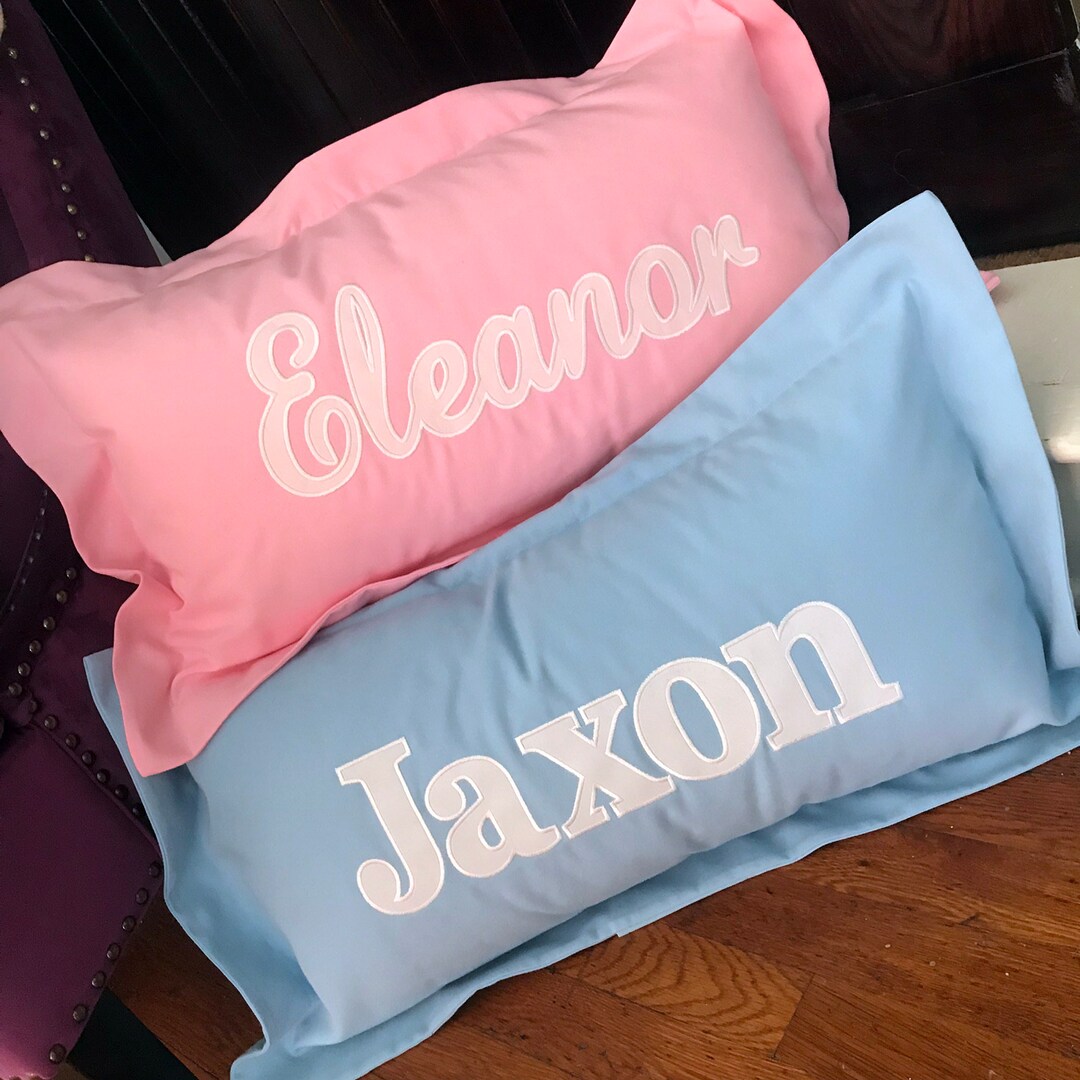 Personalized Name Pillow With Flange - Etsy