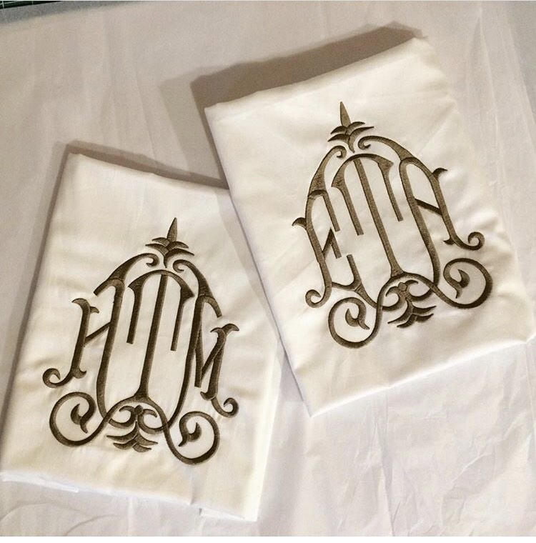 Whitlock Monogram Font 6 Inch | Etsy